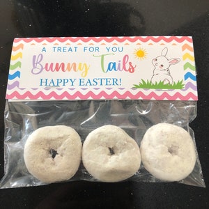 Bunny Tails Bag Topper Basket Stuffer Digital Printable Template Gift ...