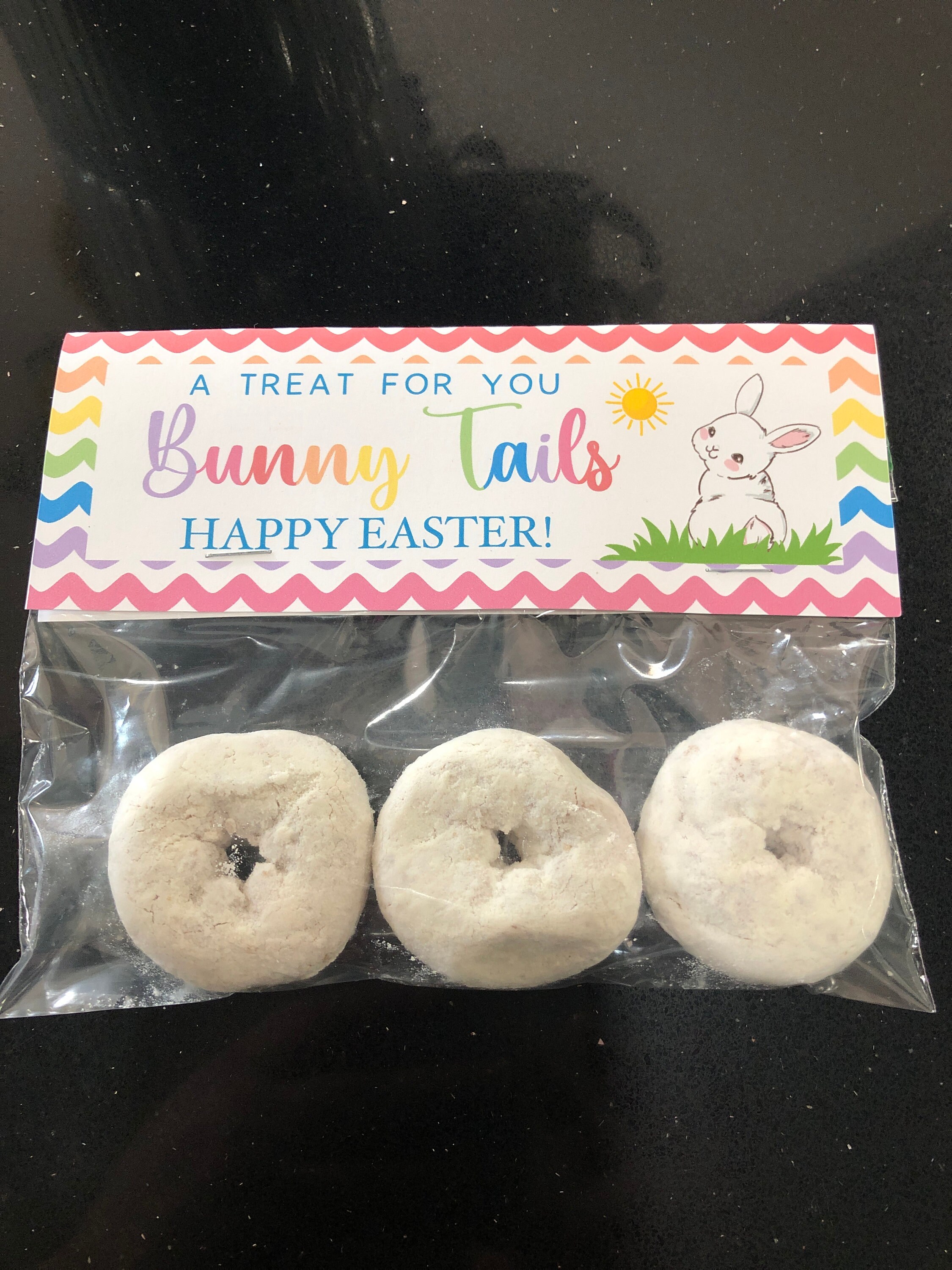 Bunny Tails Bag Topper Basket Stuffer Digital Printable Template Gift ...