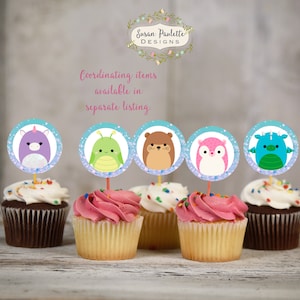 Sparkle Squishy Treat Tags for Kids Birthday Party, Take Home Gift Tag ...