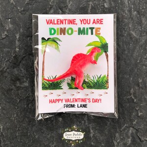 Dino-mite Valentine Party Favors, Jungle Dinosaur Toy, Gifts for Class ...