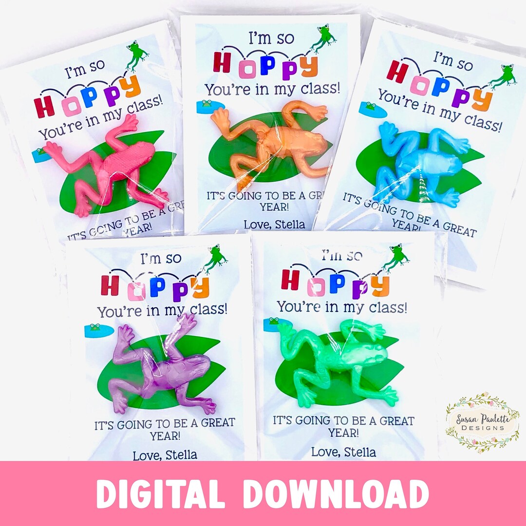 Back to School Tags, I’m so HOPPY You’re in My Class, Meet the Teacher ...