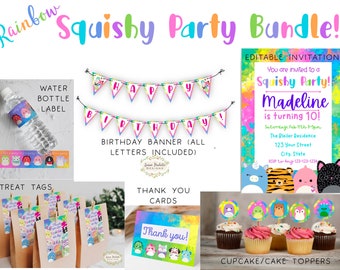 Squishy Adopt a Squishy Sign Squishy Party Decor (Instant Download) - Etsy