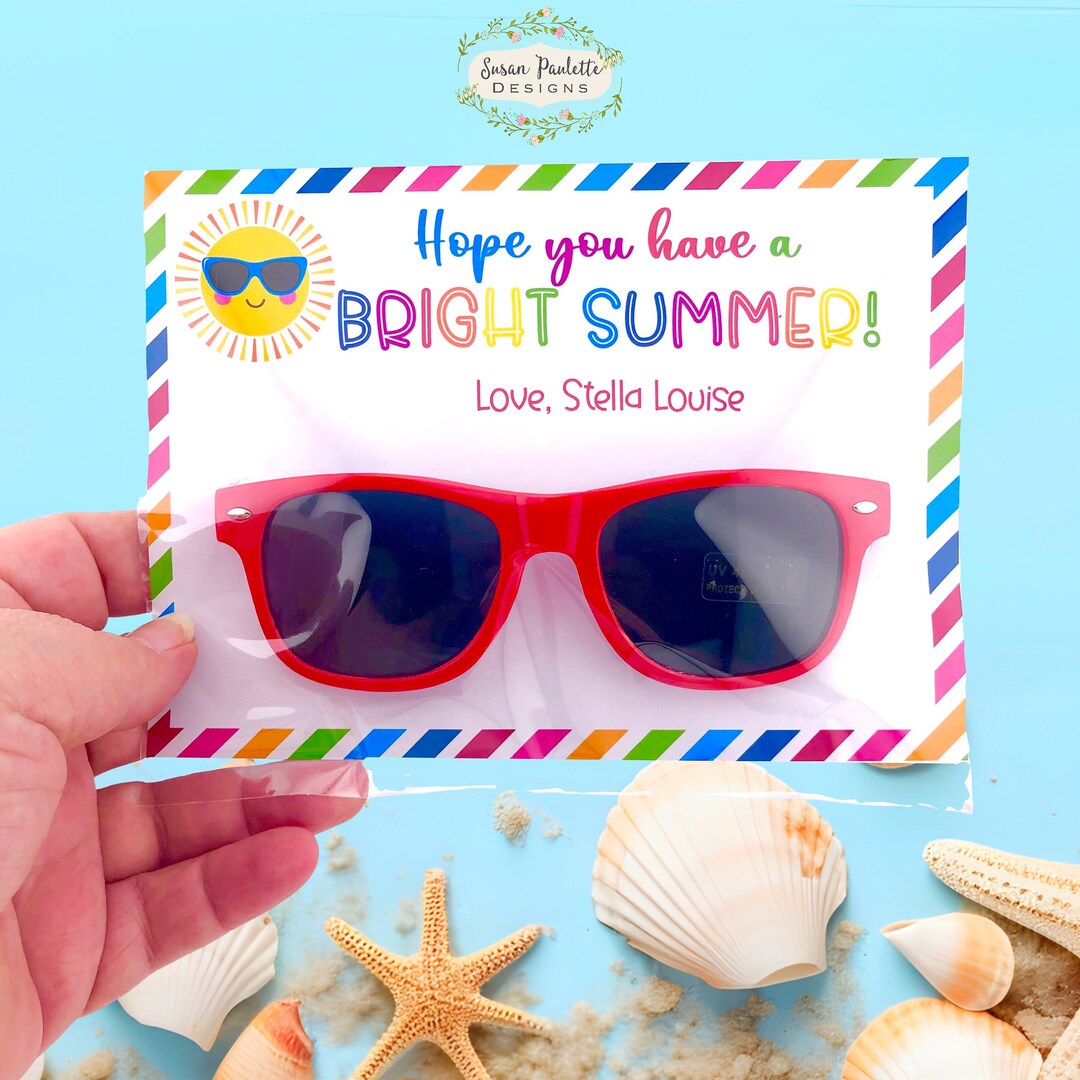 Kids Sunglass Favors, End of Year Classroom Gift, Last Day of School ...