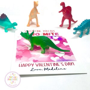 Dino-mite Valentine Party Favors, Pink Pastel Dinosaur Toy, Gifts for ...