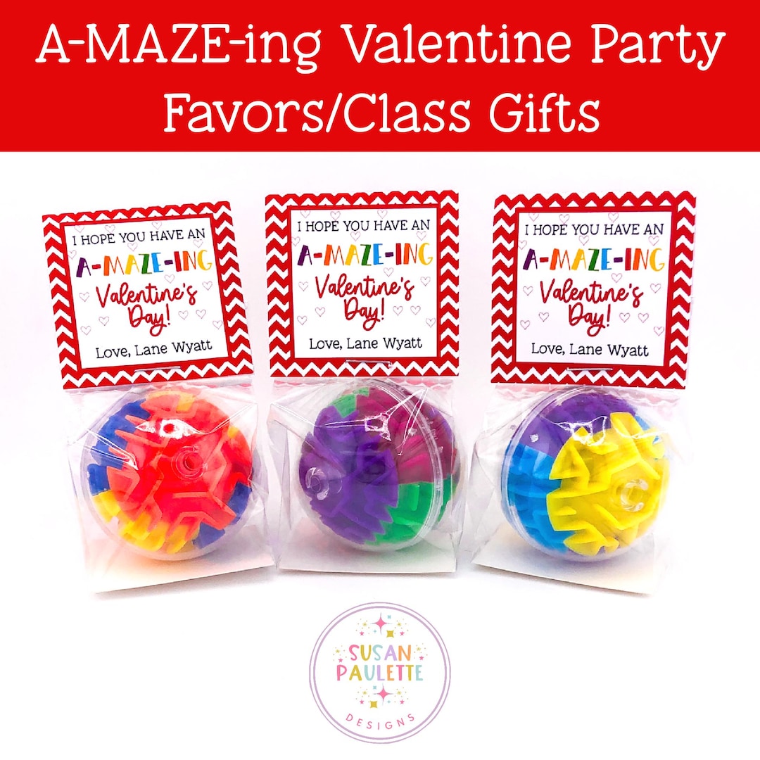 Valentine Class Gifts for Kids, Valentine's Day Party Favors, A-maze ...