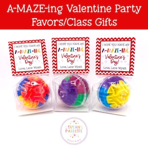 Valentine Class Gifts for Kids, Valentine's Day Party Favors, A-maze ...