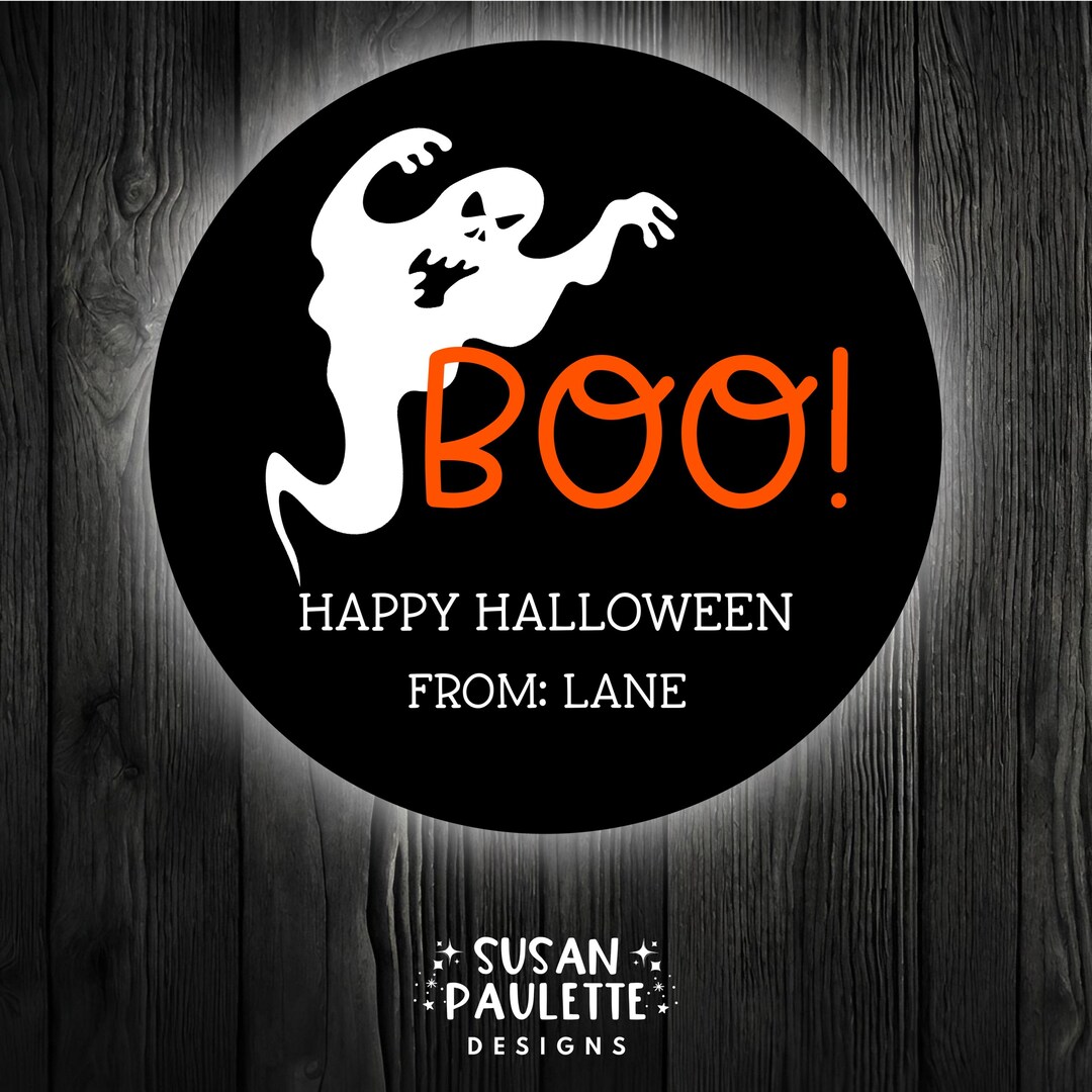 Custom Halloween Stickers, Personalized Goody Bag Labels, Kids Trick or ...