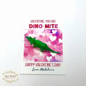 Dino-mite Valentine Party Favors, Pink Pastel Dinosaur Toy, Gifts for ...