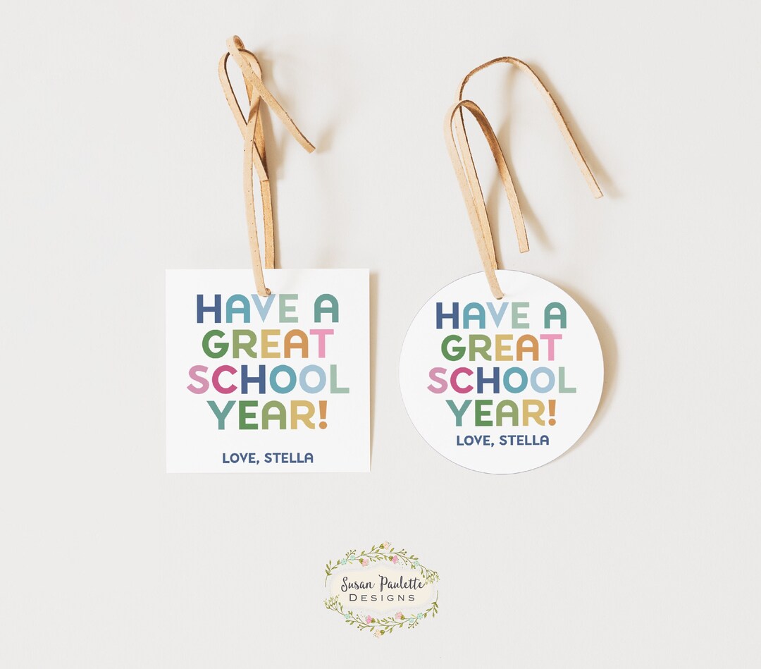 Back to School Tags, Have A Great School Year Tag Set, Meet the Teacher ...