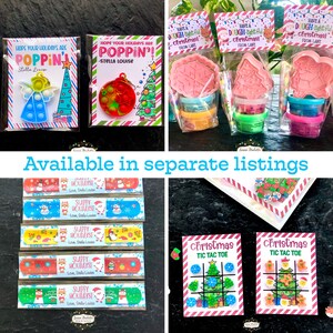 Christmas Party Favors, Pop-it Keychains for Classroom, Teacher Poppin ...