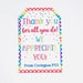 Appreciation Printable Gift Tags, Teacher and Staff School PTO PTA ...