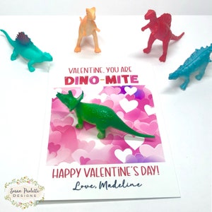 Dino-mite Valentine Party Favors, Pink Pastel Dinosaur Toy, Gifts for ...