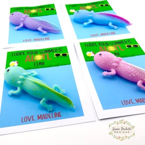 End of School Party Favors, Axolotl Finger Flinger Toy for Classroom ...