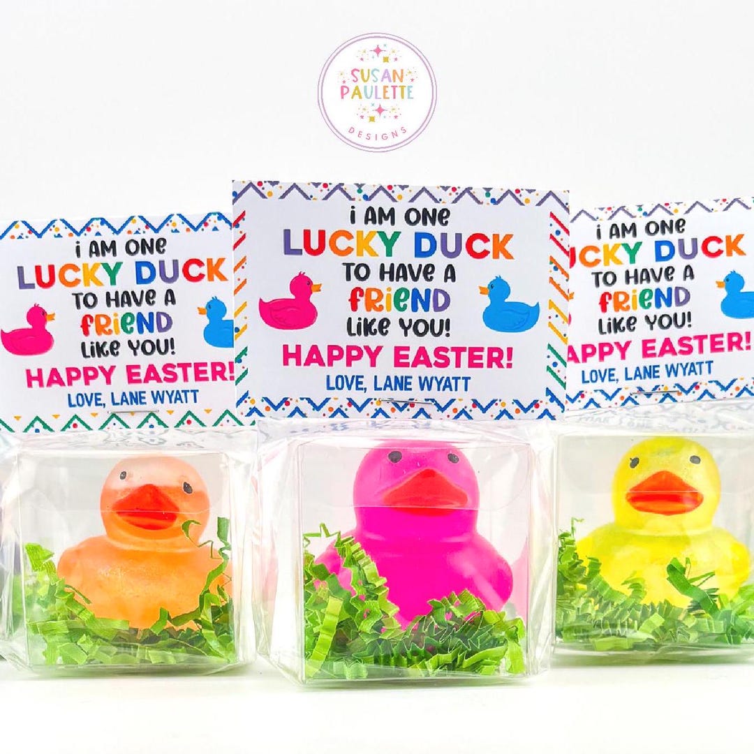 Easter Class Gifts, Gummy Ducks, Squishy Party Favors, Easter Basket ...