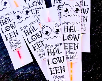 Halloween Glow Stick Frankenstein Tag, Monster Classroom Halloween ...