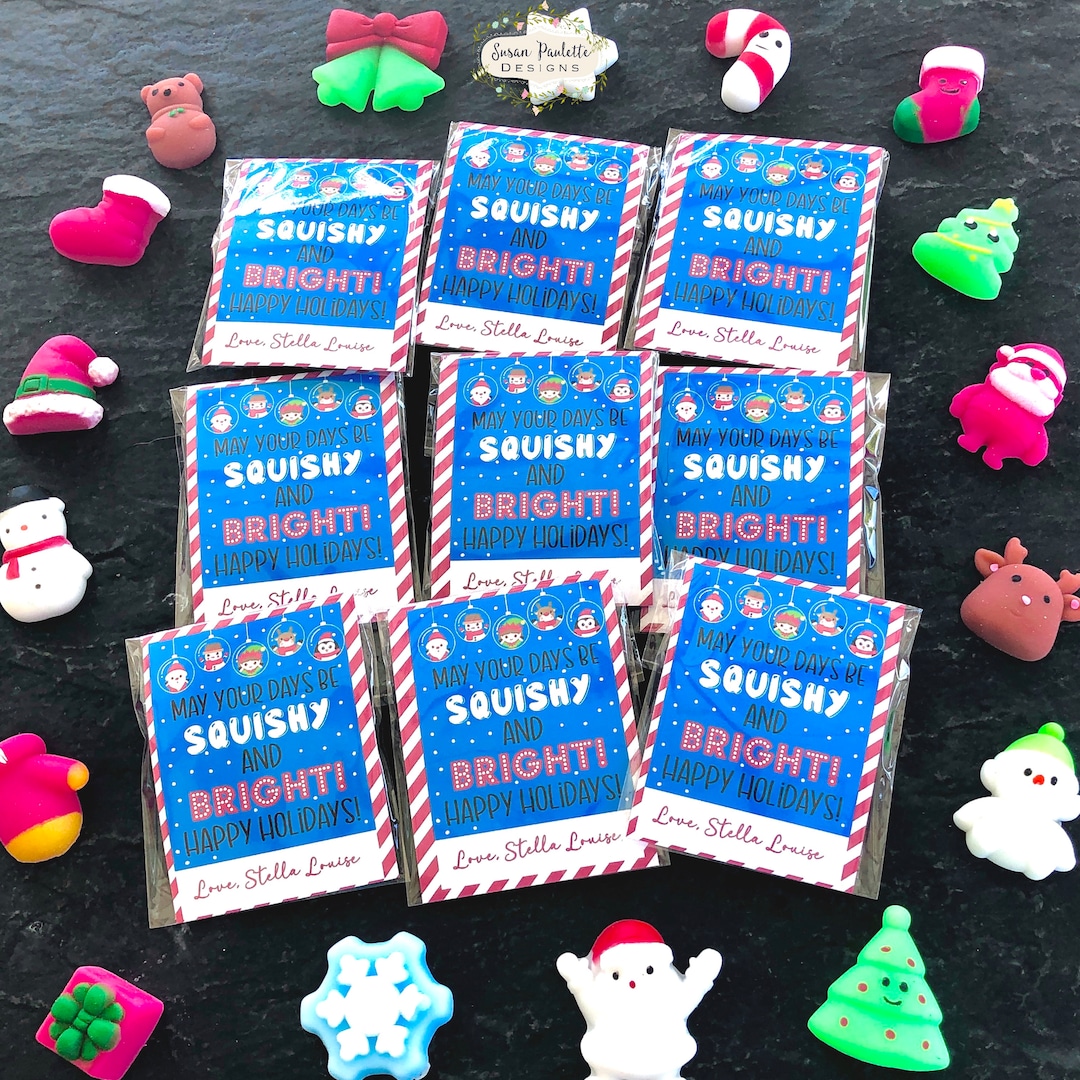 Christmas Party Favors, Squishy Toy Classroom Favor, Teacher Holiday ...