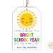 Back to School Tags, Bright School Year Welcome Back Gift Tag, BTS Meet ...