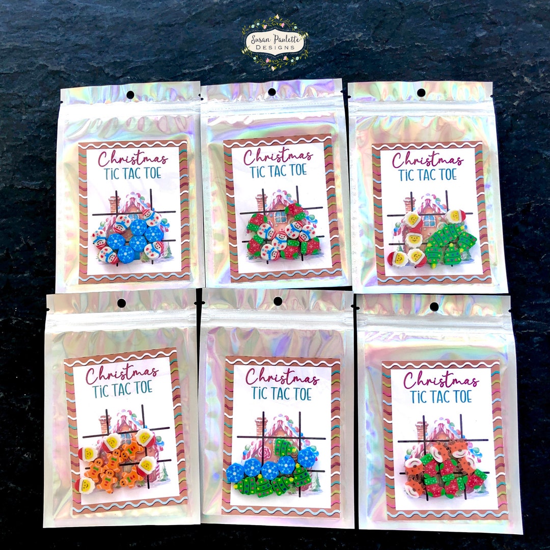 Christmas Tic Tac Toe Gift Set, Holiday Party Favors, Teacher Student ...