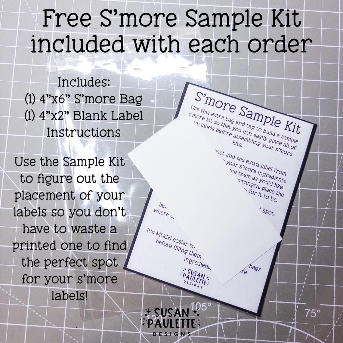 Printed S'more Halloween Treat Tags and Bags, Smore Party Favors for ...