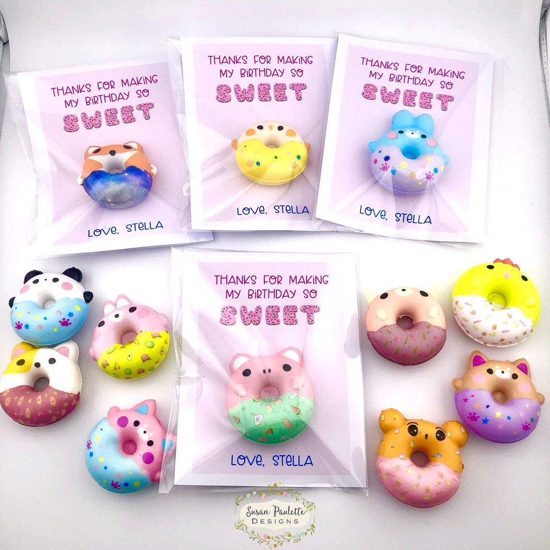 Donut Birthday Party Favors, Doughnut Classroom Birthday Gifts for Kids ...