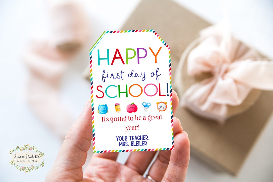 Back to School Printable Tags, Happy First Day of School, BTS Meet the ...