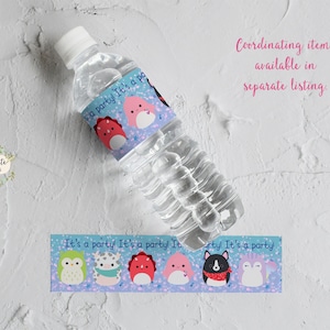 Sparkle Squishy Treat Tags for Kids Birthday Party, Take Home Gift Tag ...