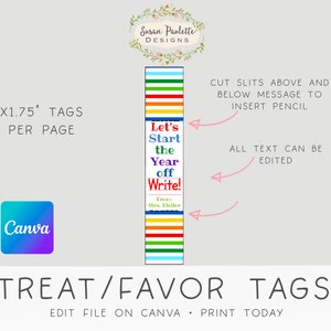 Back to School Pencil Tag, Let’s Start the Year off Write, Meet the ...