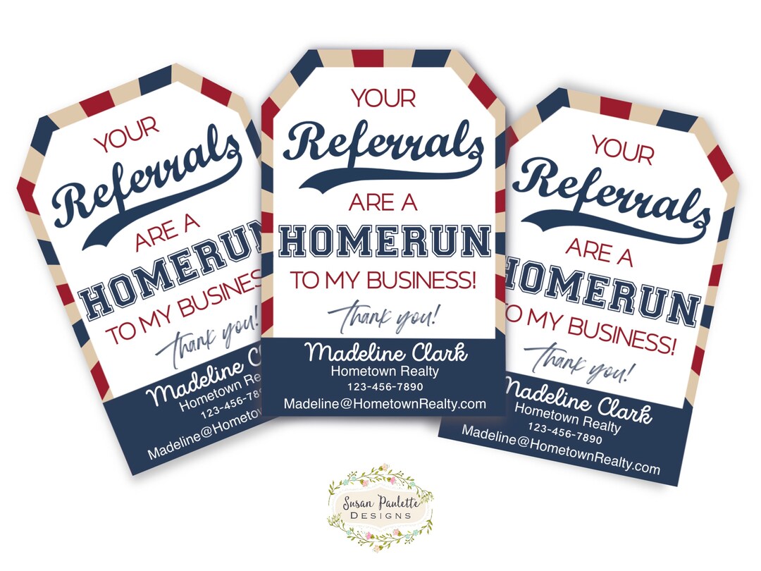 Baseball Marketing Tags Summer Pop by Tag Your Referrals Are a Homerun ...