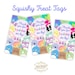 Rainbow Squishy Treat Tags for Squishy Party Kids Birthday - Etsy