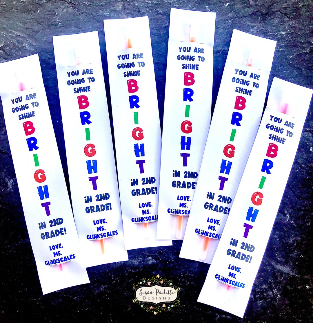 Back to School Glow Stick Tag, Shine Bright in Any Grade, BTS Meet the ...