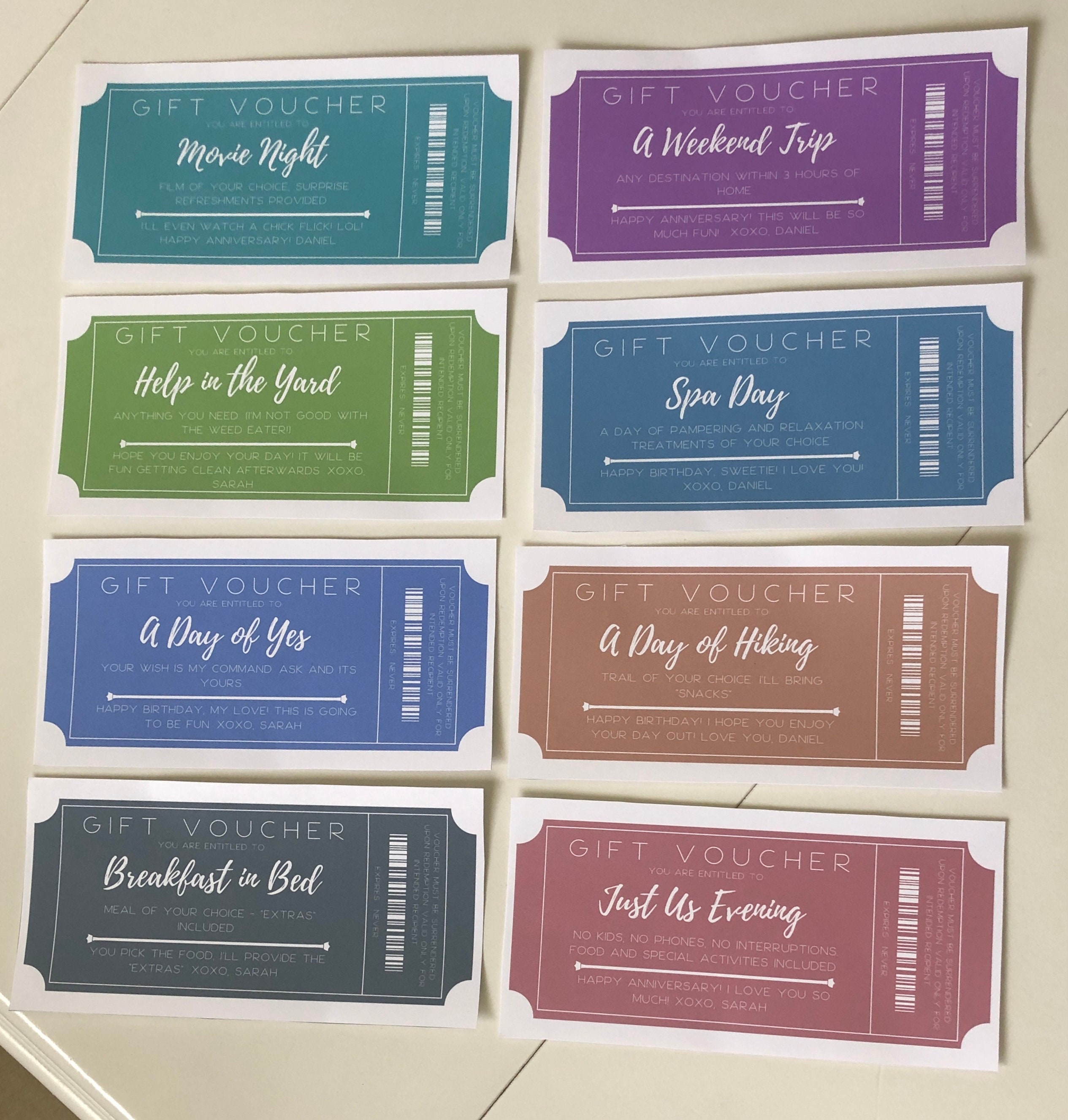 Editable Birthday Voucher Coupon Ticket for Fun Surprise Gift Idea for ...