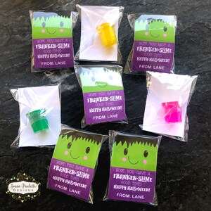 Halloween Party Favors, Franken Slime Gift for Class, Teacher Halloween ...