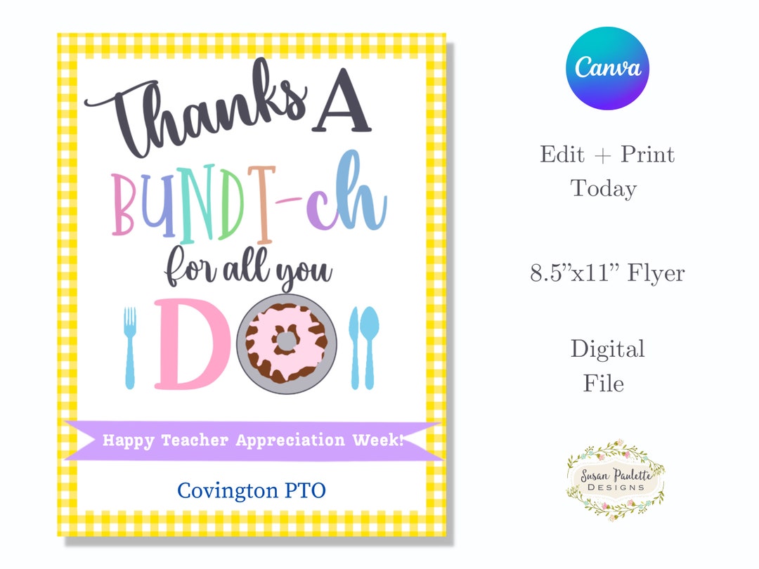 Teacher Appreciation Sign, Editable Printable Nurse Staff Poster ...