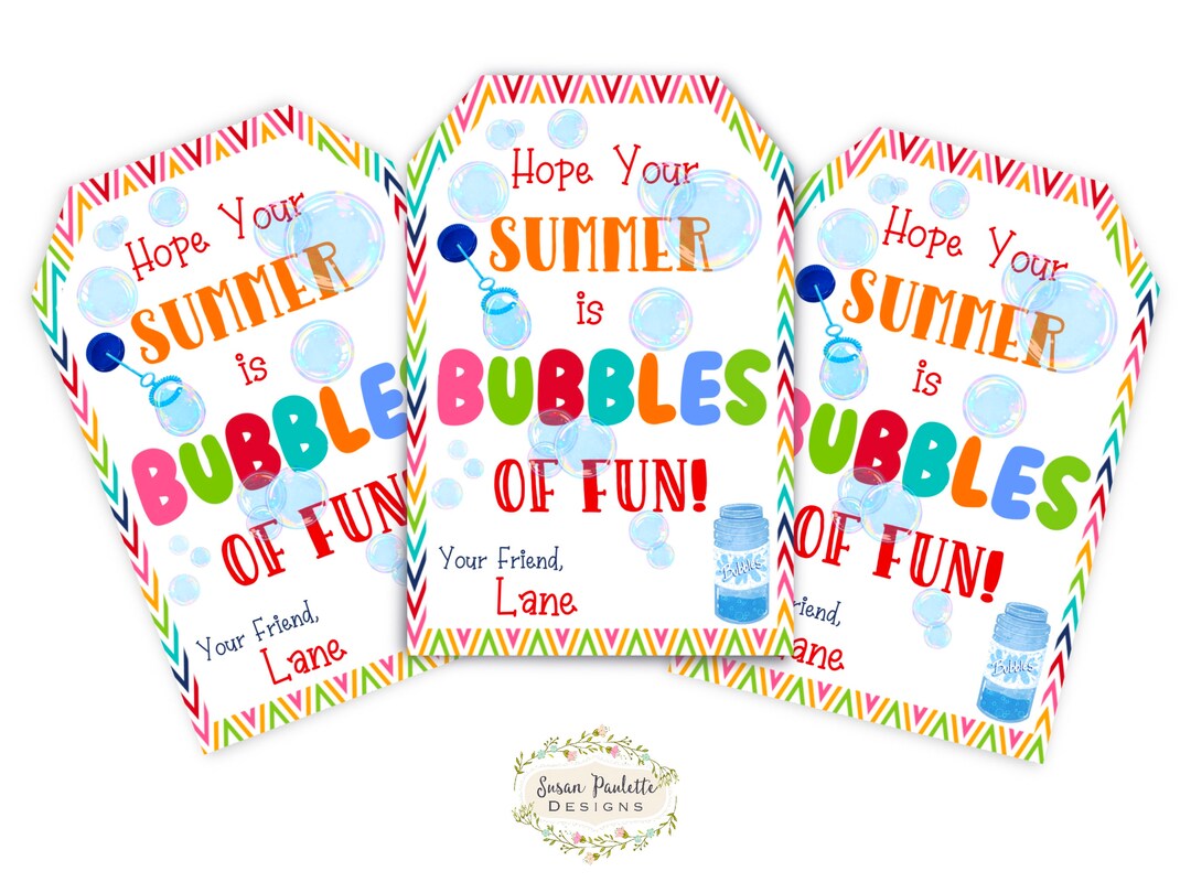 End of School Party Favor Tags for Kids Classroom, Year End Gift Tag ...