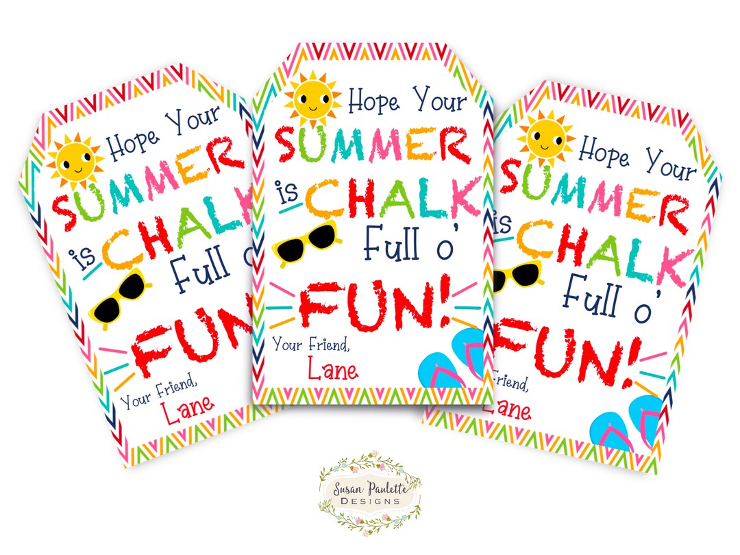 End of School Party Favor Tags for Kids Classroom, Year End Gift Tag ...