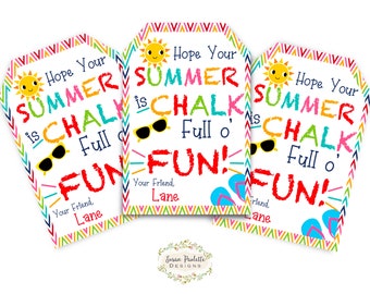 End of School Year Tag, Fun Summer Tag, End of Year Treat Tags ...