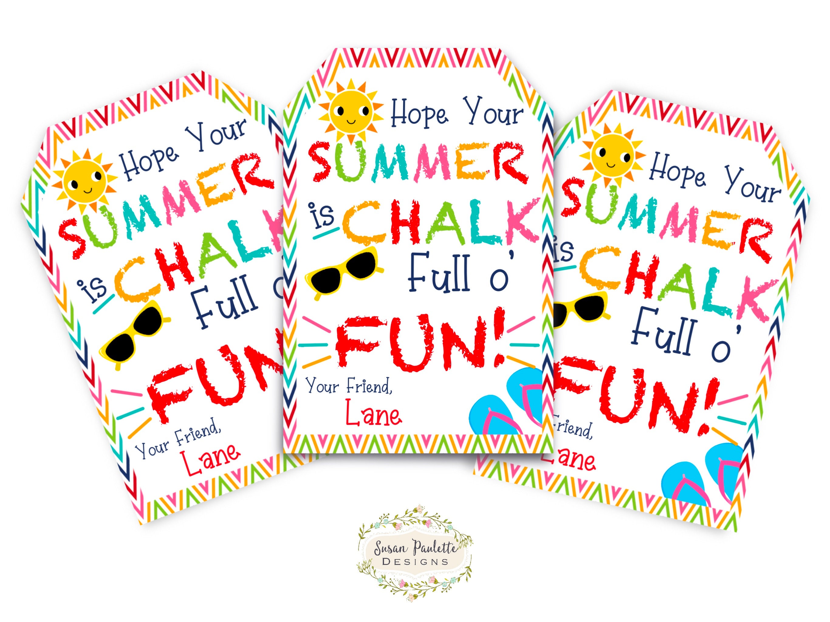 End of School Party Favor Tags for Kids Classroom, Year End Gift Tag ...