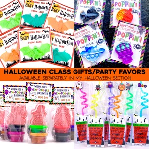 Halloween Glow Stick Party Favors, DIY Handouts for Class, Teacher ...