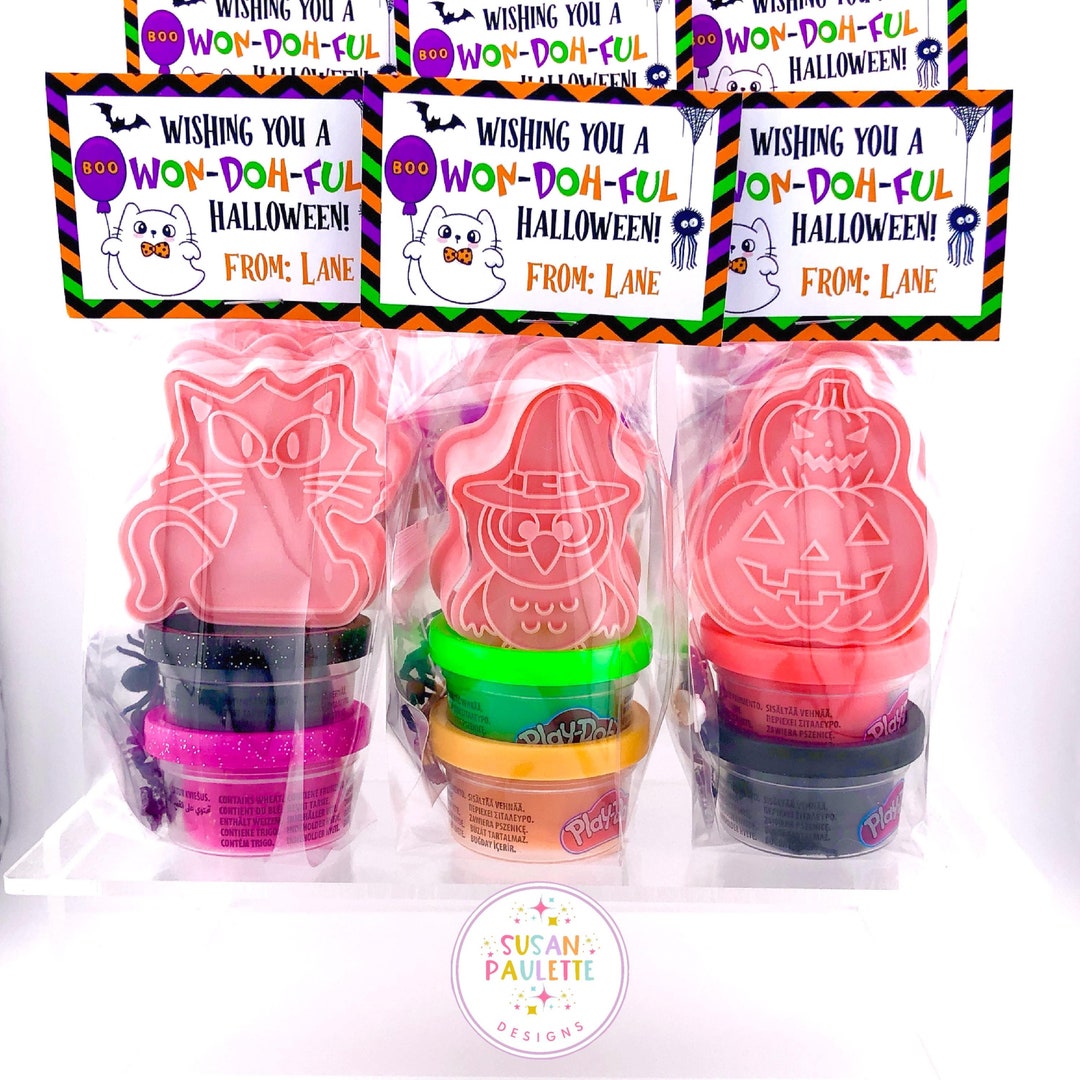 Halloween Party Favors, Halloween Playdoh Gift for Class, Teacher ...