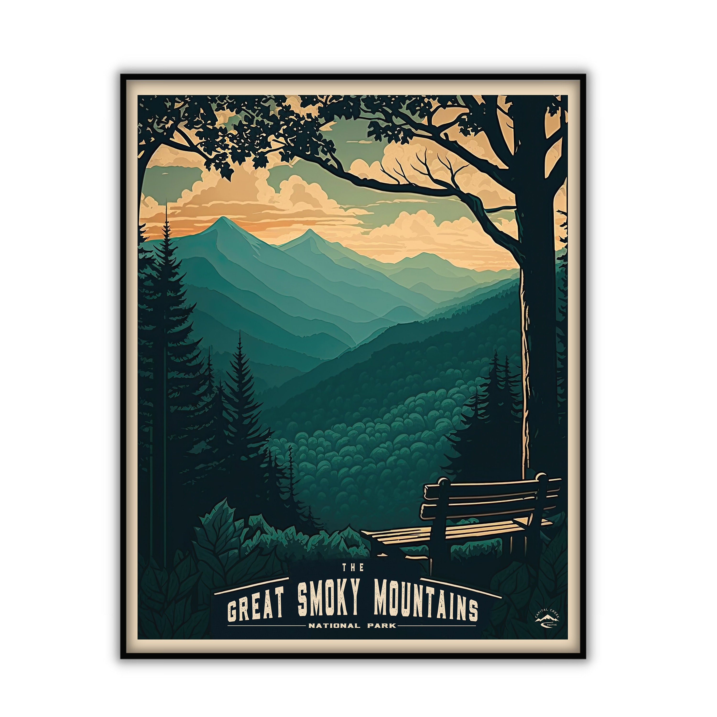 Vintage Great Smoky Mountain National Parks Posters, Digital Download ...