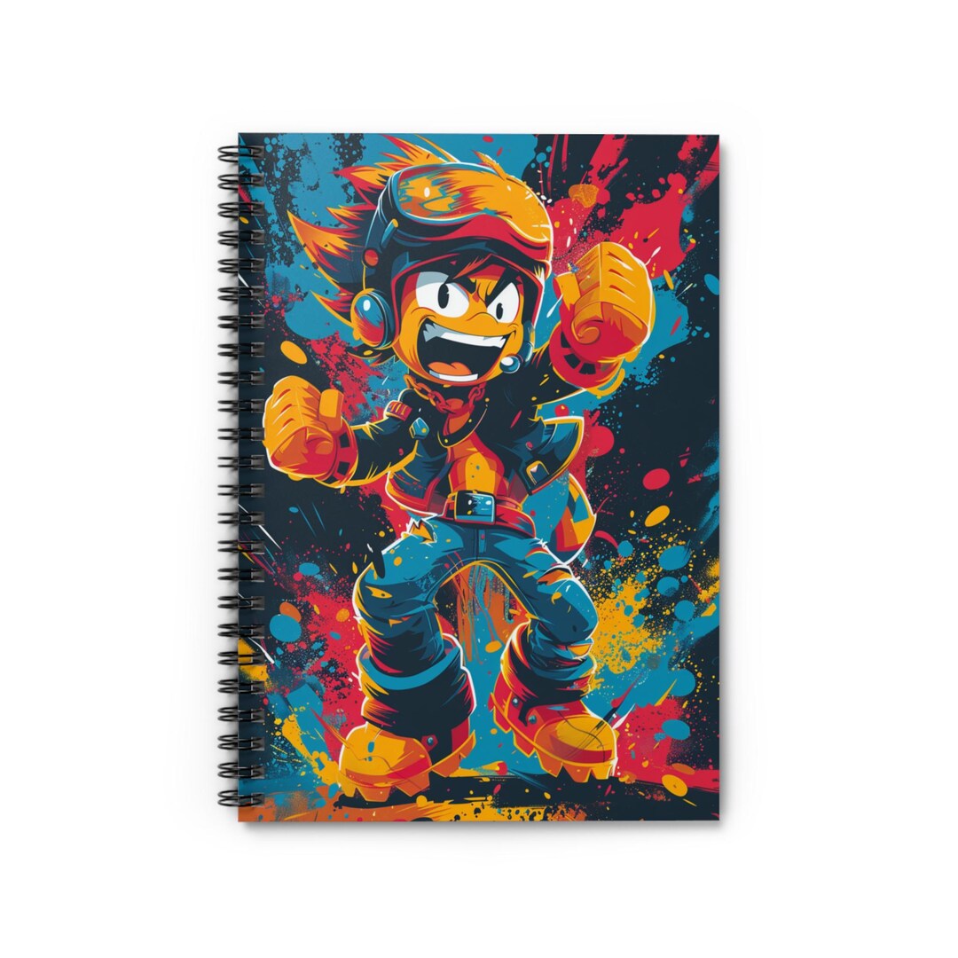 Brawl Stars Hero Spiral Ruled Line Gaming Notebook, Journal, Planner ...