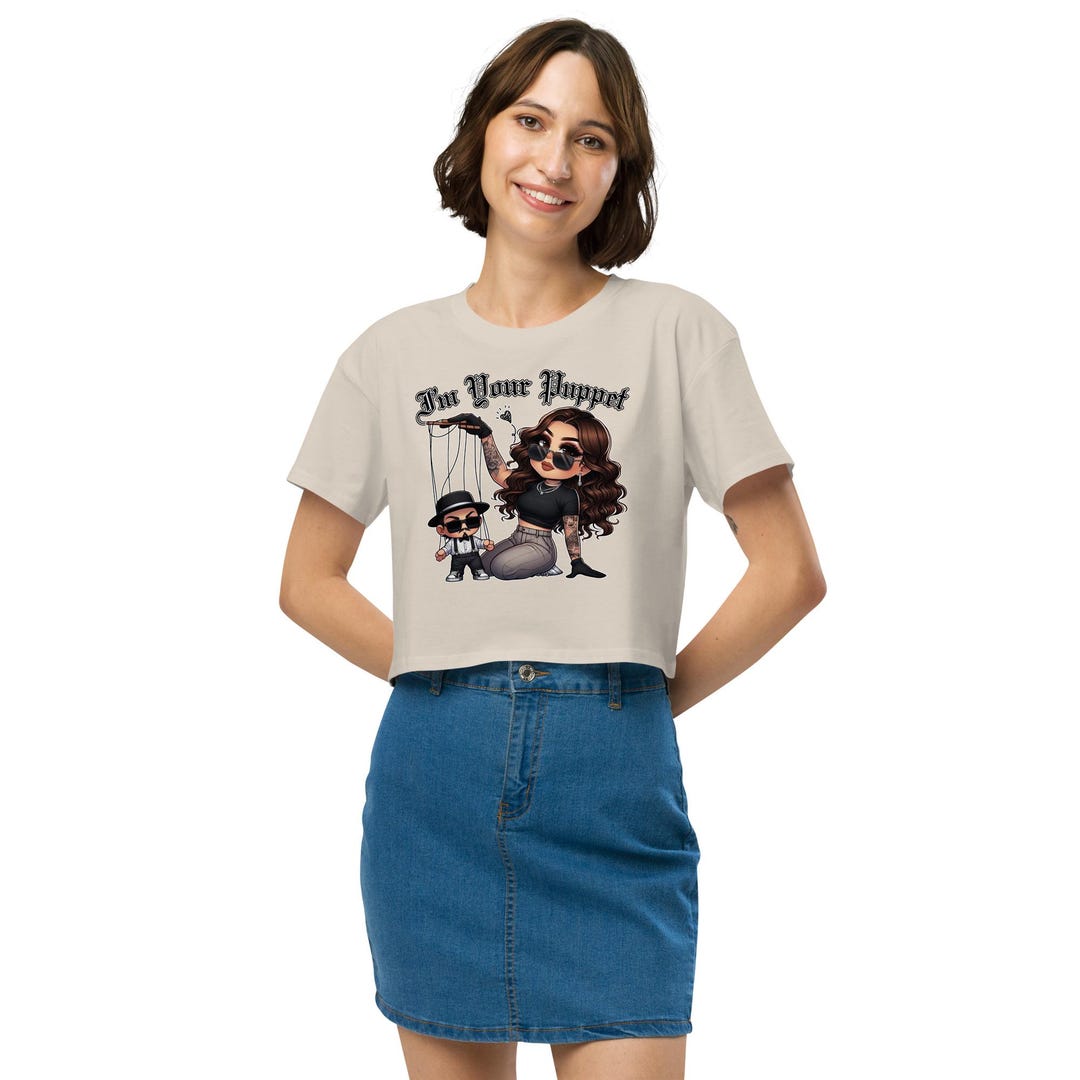 Chicana Crop Top 'i'm Your Puppet' Cholo Chola Shirt Chibi Style Latina ...