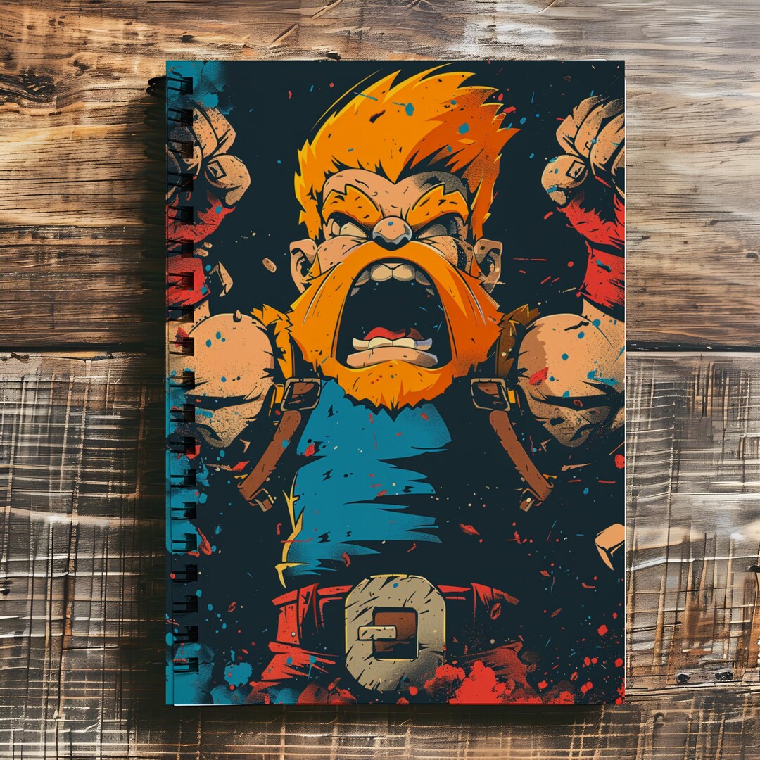 Brawl Stars Hero Spiral Notebook - Strong Hero Journal, Diary ...
