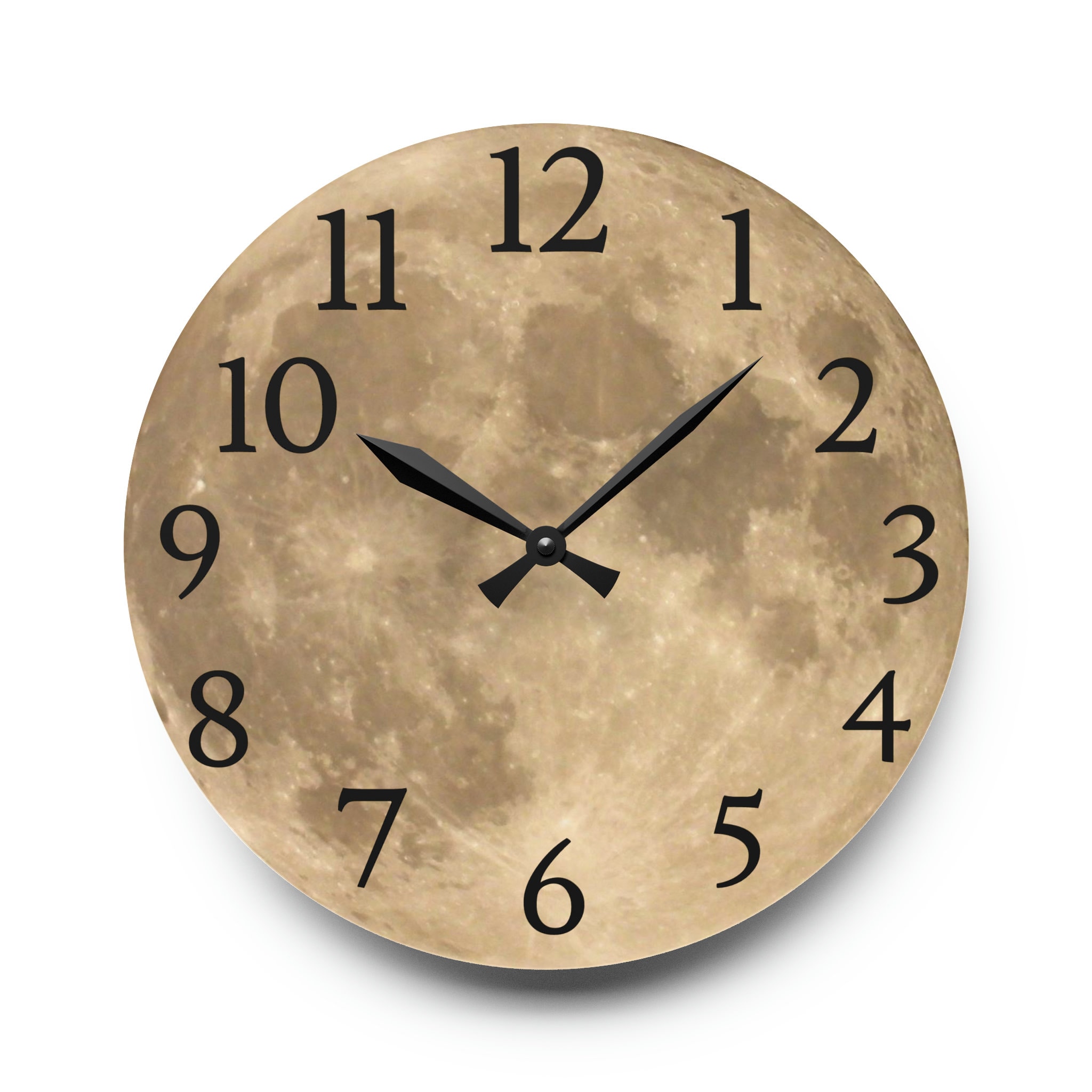 Large or Small Moon Clock Wall Art, Astronomy Gifts for Moon Lovers ...