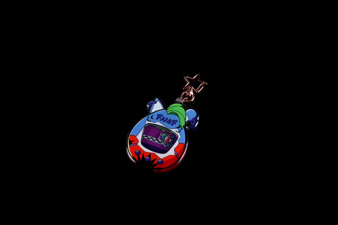 Shaker FNAF Glamrock Roxy Tamagotchi Keychain - Etsy