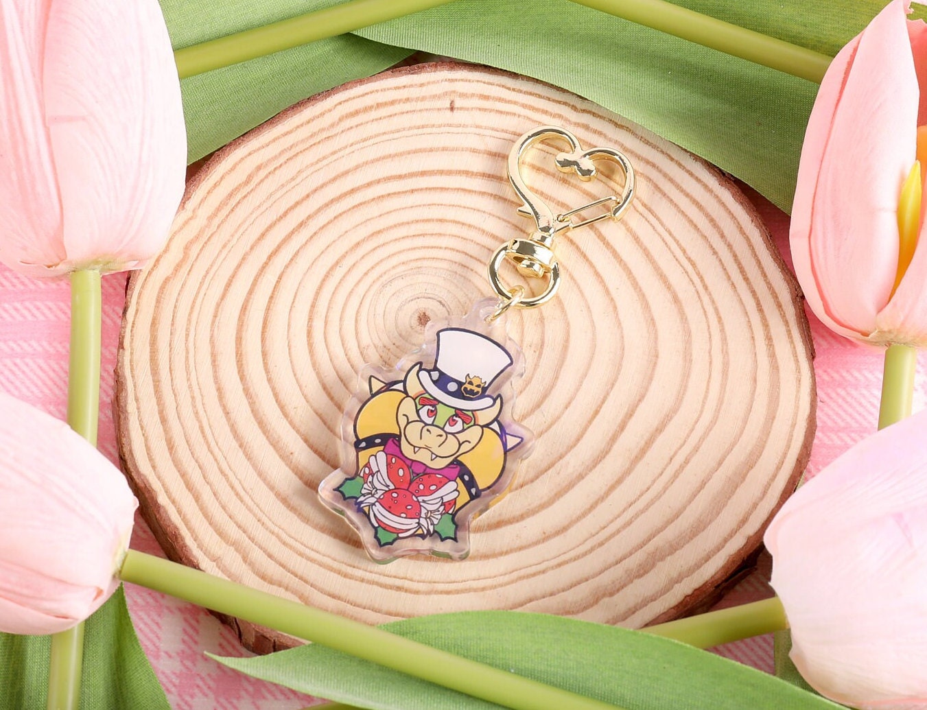 Holographic Wedding Bowser Keychain - Etsy