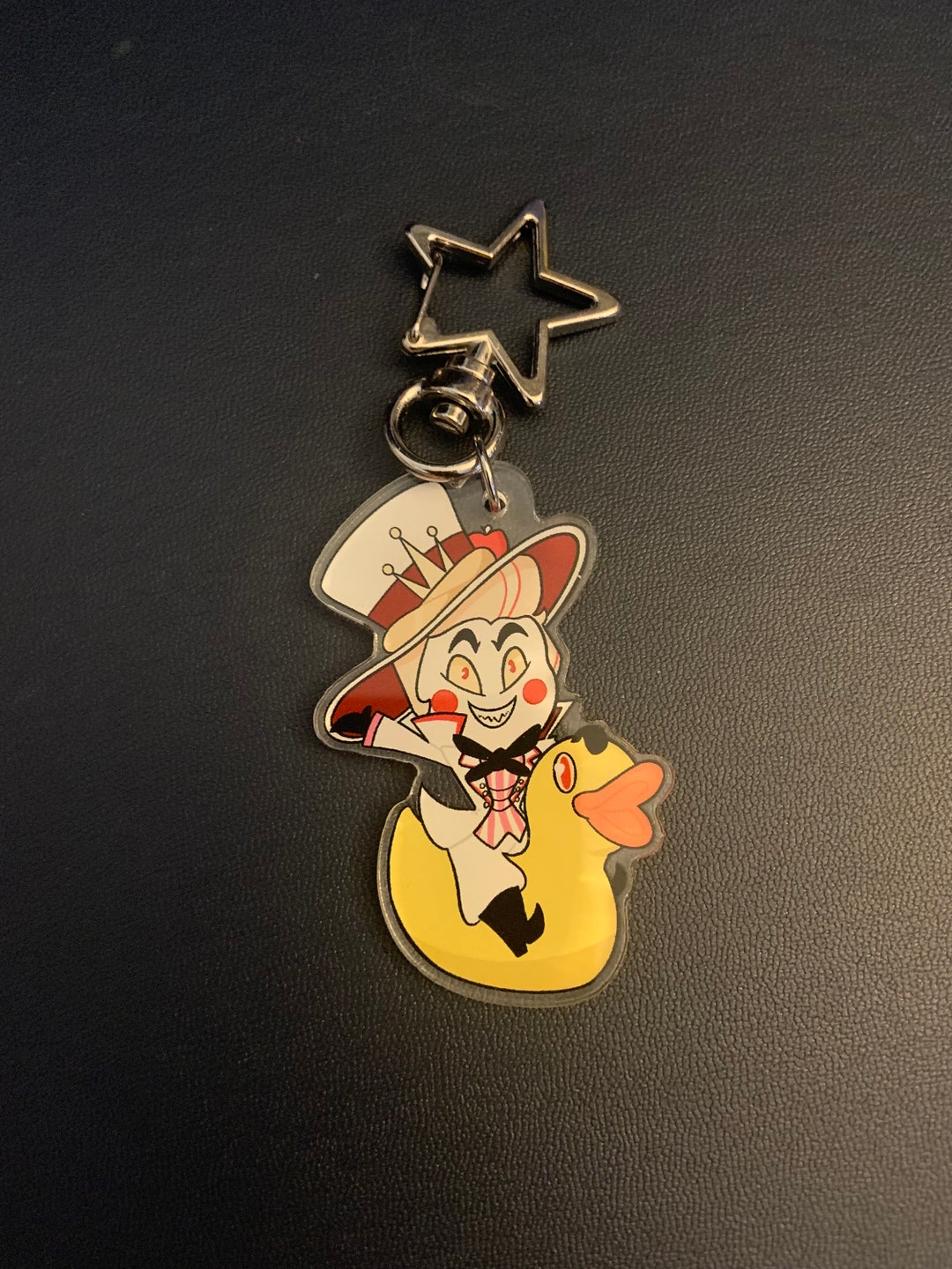 Hazbin Lucifer Acrylic Keychain - Etsy