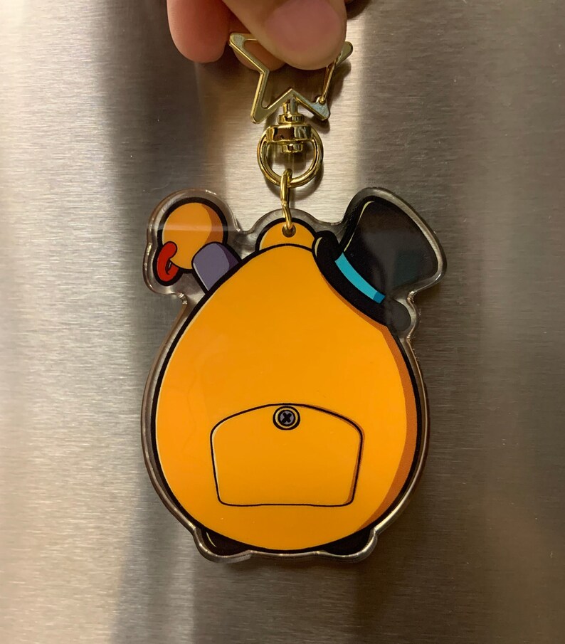 Shaker FNAF Glamrock Freddy Tamagotchi Keychain - Etsy