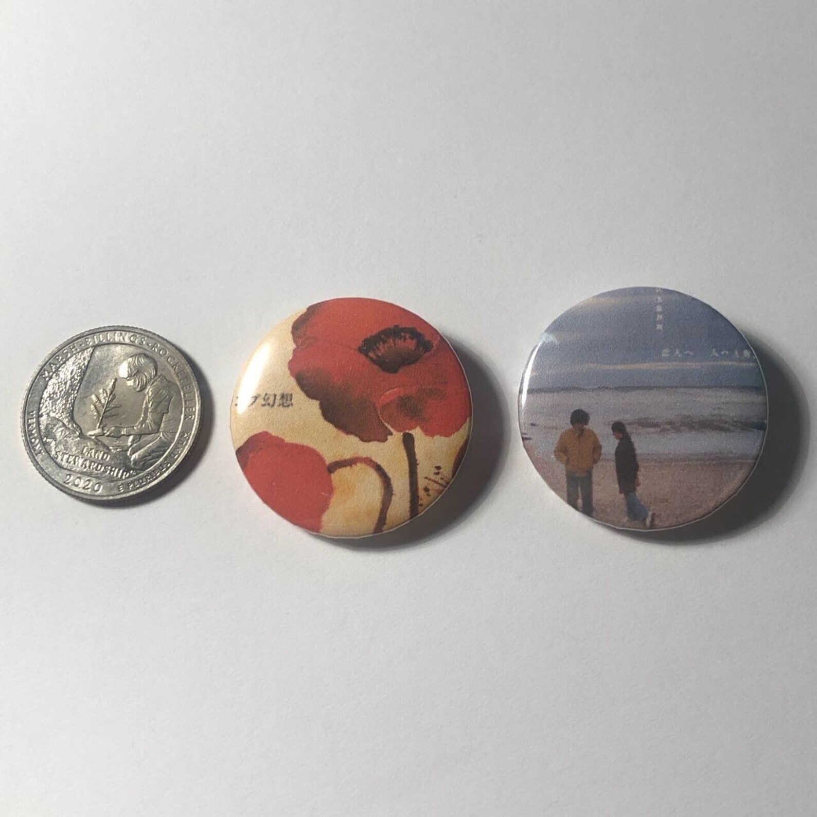 Set of Two Lamp Button Pins - Etsy