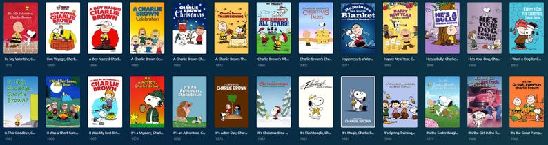 Charlie Brown Collection - Super Pack! - Over 50 Specials - Digital ...